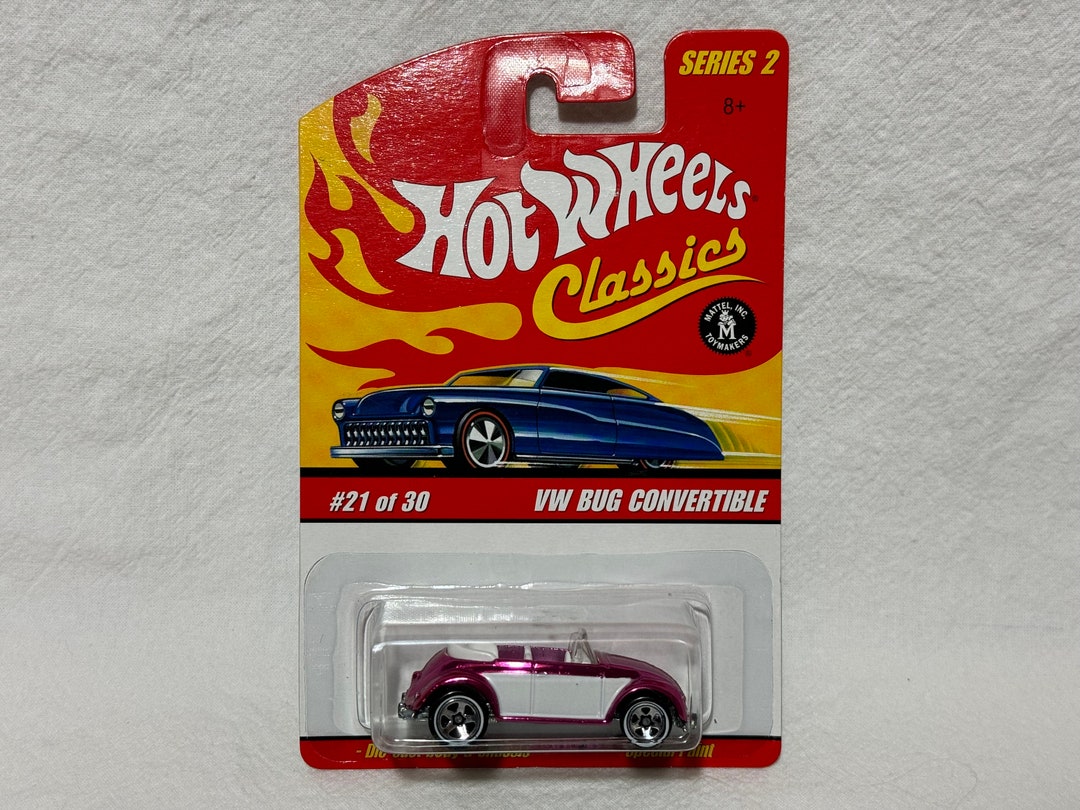 Hot Wheels Classics Series 2 Pink White VW Bug Convertible 21 of 30 ...