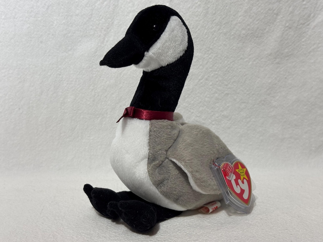TY Beanie Baby Loosy Goose PE Pellets Beanbag Plush Stuffed Animal ...