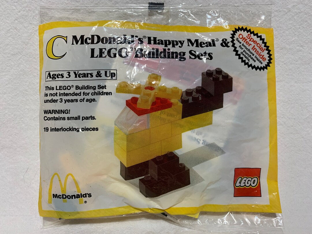 Lego Vintage 1986 Mcdonald's Happy Meal Toy C Helicopter - Etsy
