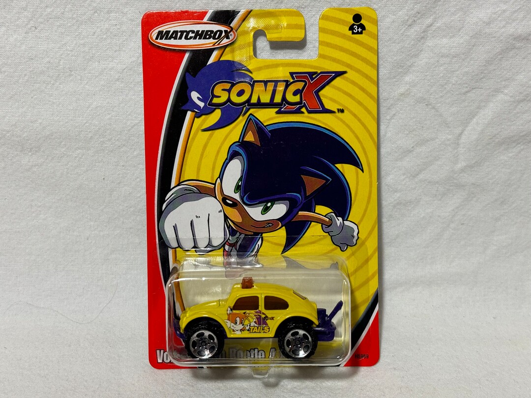 Matchbox Sonic X Volkswagen 4X4 Beetle H5969 Tails Hedgehog Yellow VW ...