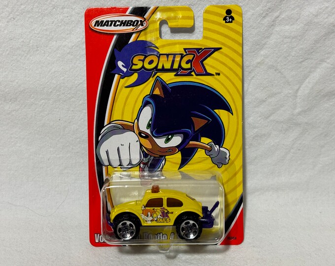Matchbox Sonic X Volkswagen 4X4 Beetle H5969 Tails Hedgehog Yellow VW ...