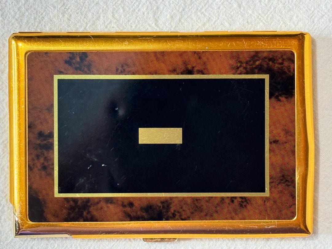 Vintage Cigarette Joint Case With Built-in Removable Lighter, Art Deco ...