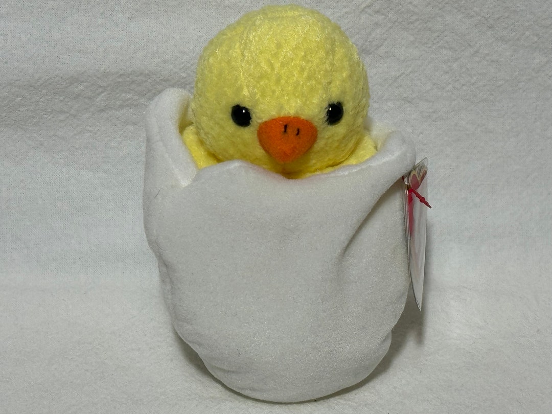 TY Beanie Baby Eggbert the Baby Chick Hatching Egg PE Pellets 6 ...