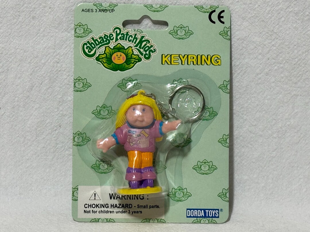 Cabbage Patch Kids Keyring Keychain Backpack Charm CPK Blond Girl ...