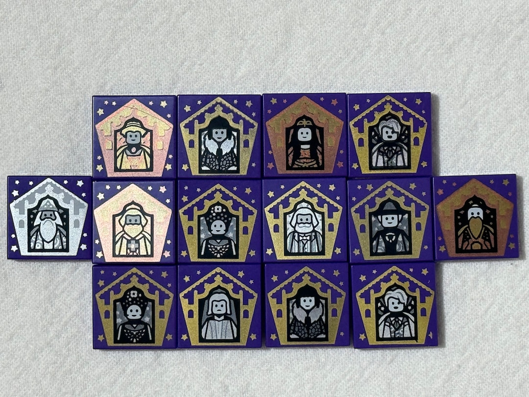 Lego 2x2 Tiles Wizard Cards Set of 14, Harry Potter Wizarding World ...