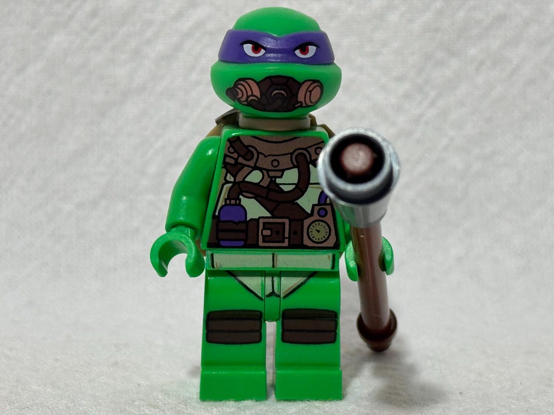Lego TMNT Donatello Minifigure TNT031 Scuba Gear, Includes Weapon, From ...