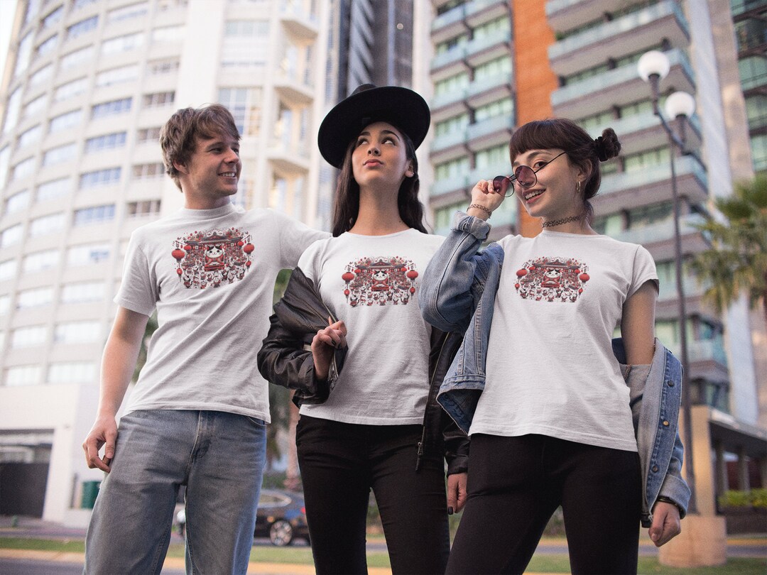 Japanese Inspired Tee, Festival Lanterns, Musicians, Cats Dressed ...