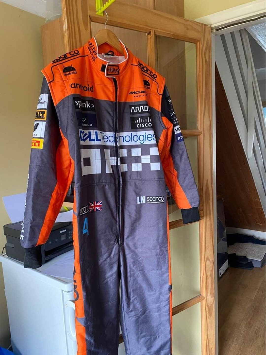 Hand Made Karting Suit Race Suit Orange and Gray Free Gifts - Etsy