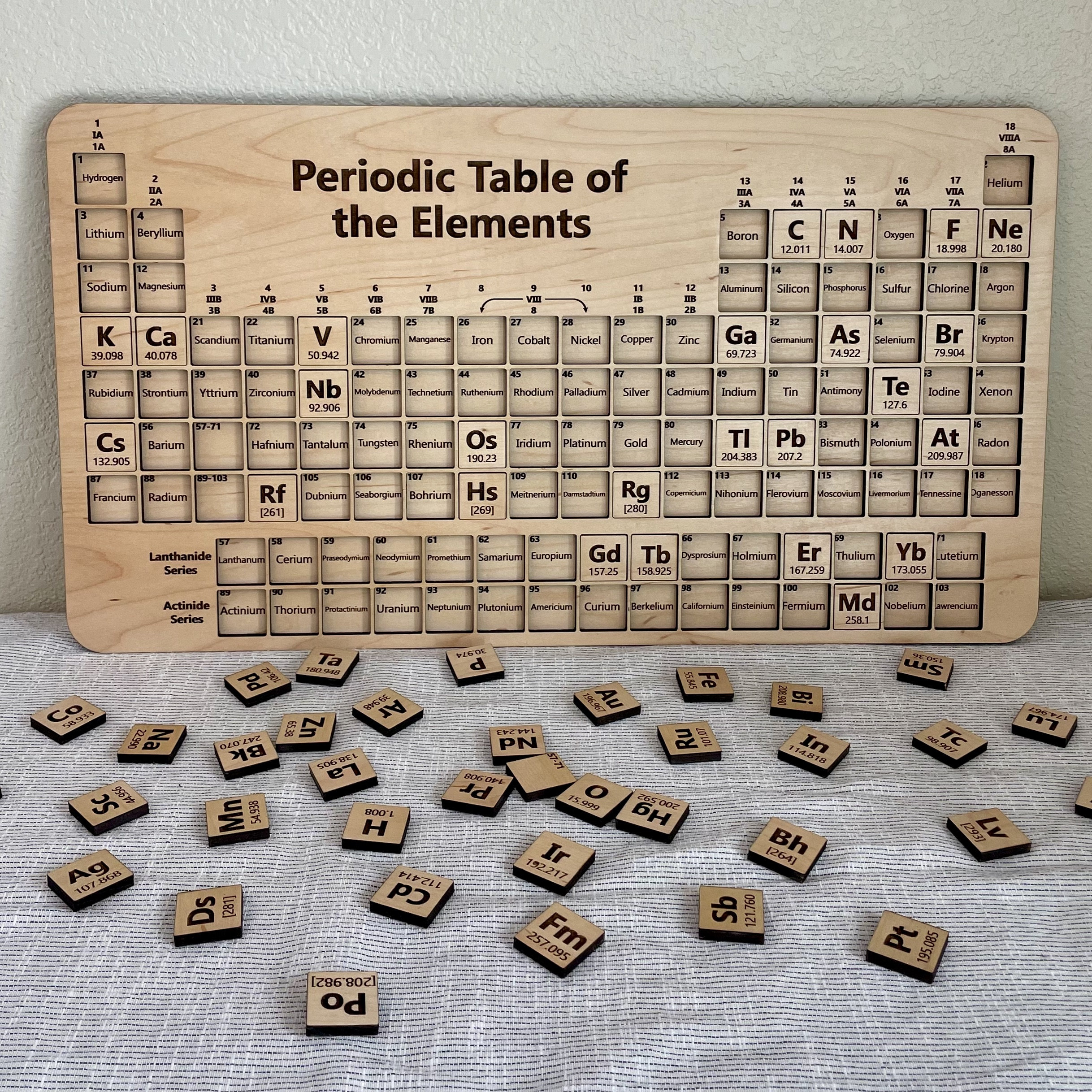 Periodic Table of Elements Puzzle Educational Chemistry Game STEM ...