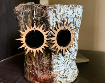 Solar Eclipse Acrylic Earrings - Etsy