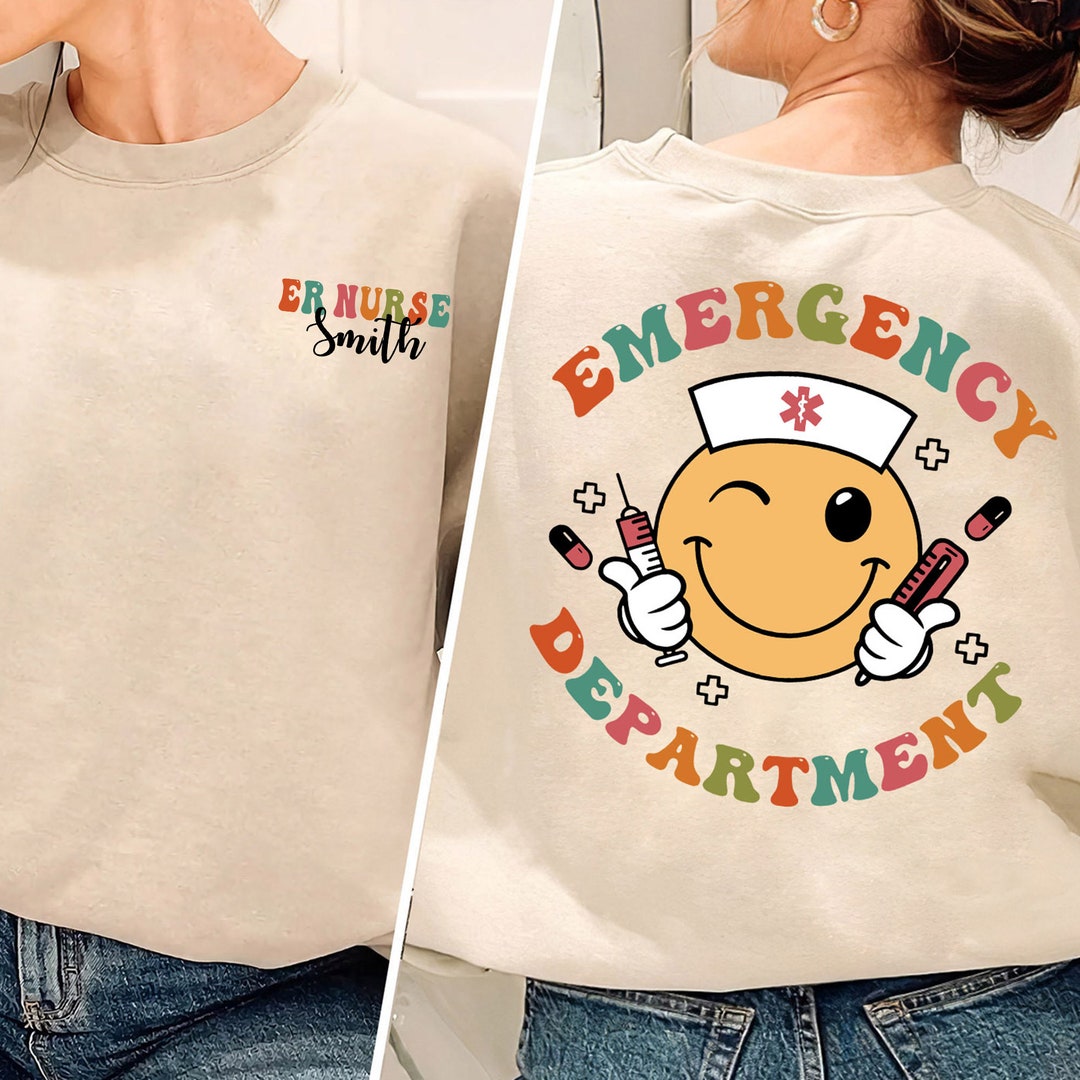 Emergency Department Shirt, Custom ER Nurse Shirts, Emergency Room ...