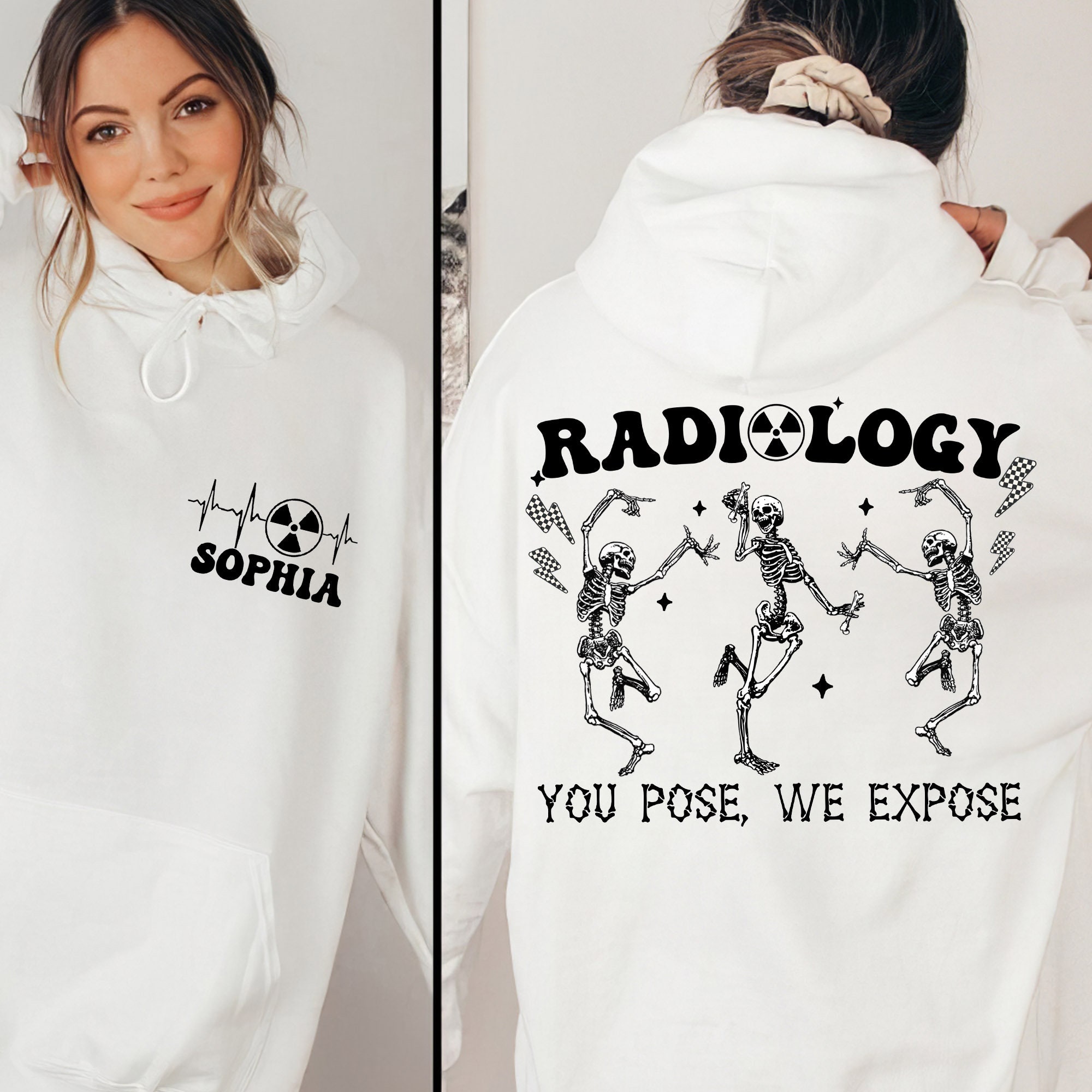 Radiology You Pose We Expose Shit, Xray Tech Shirt, Custom Name Rad ...