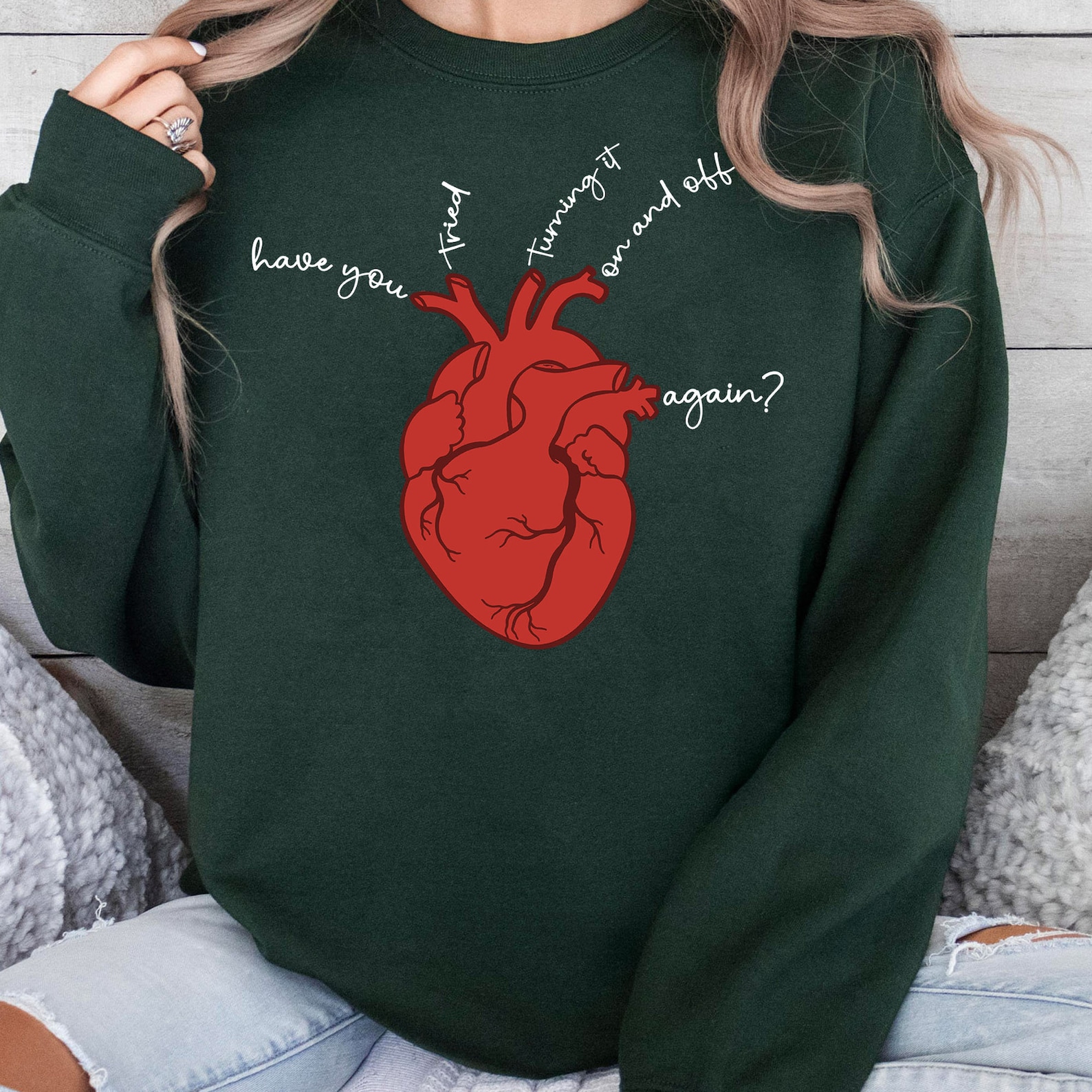 Cardiac Nurse Shirt, Heart Anatomy CVICU Sweatshirt, Anatomical Heart ...