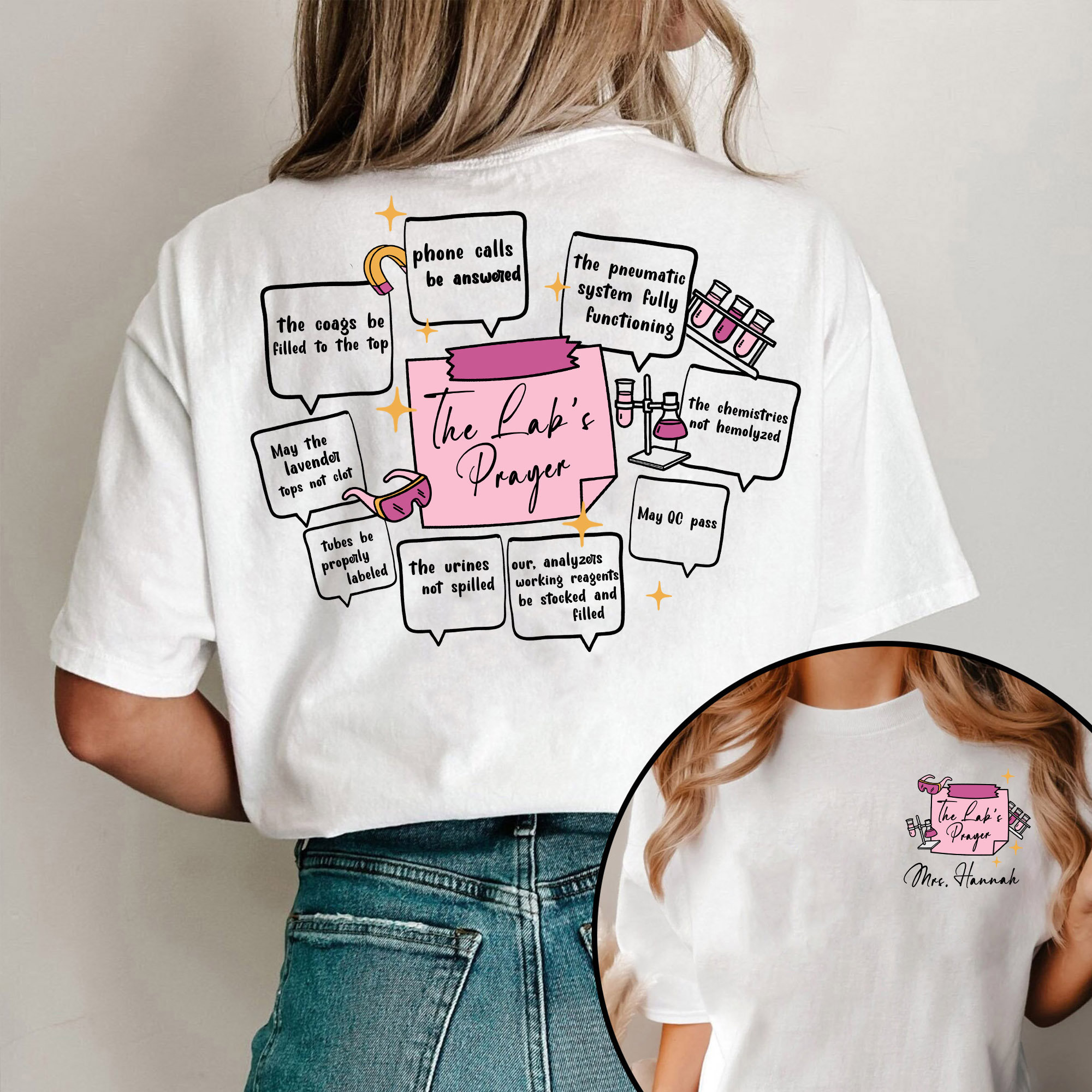 Cute the Lab's Prayer Shirt, Medical Lab Science Sweatshirt, Custom ...