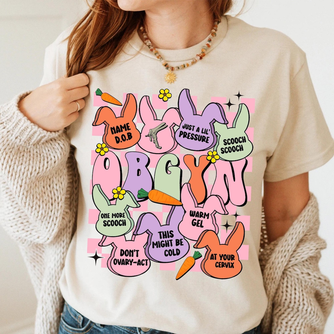 Easter Day Obgyn Nurse Shirt, Easter Day Obstetrics Shirt, Nurse Gift ...