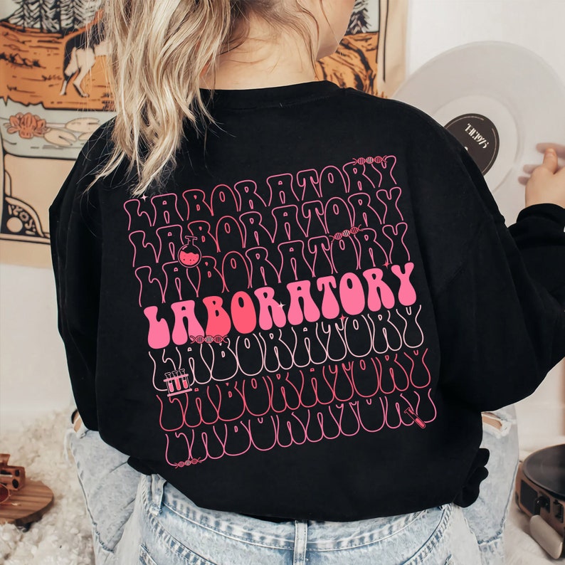 Custom Name Laboratory Shirt, Medical Lab Science Sweatshirt, Lab Tech ...