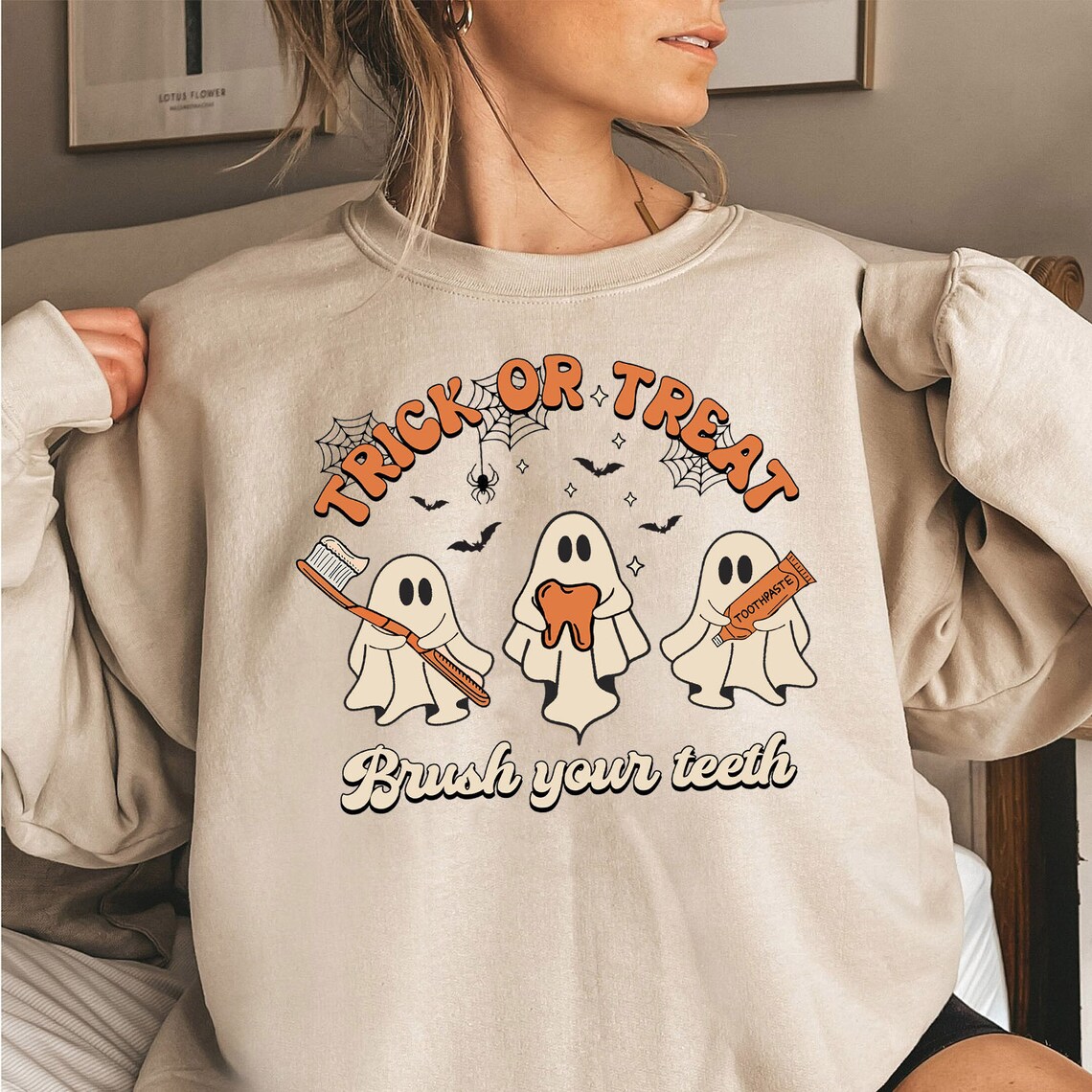 Trick or Treat Brush Your Teeth Shirt, Halloween Dentist Shirt, Spooky ...