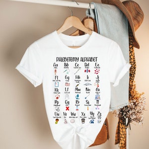 Phlebotomist Nurse Shirts, Phlebotomist Alphabet Shirt, Phleb Abcs ...