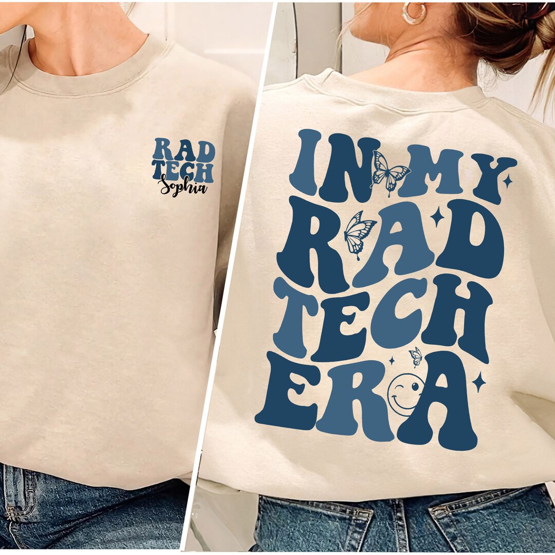 In My Rad Tech Era Shirt, RT Nurse Shirt, Custom Name Rad Tech Shirt ...