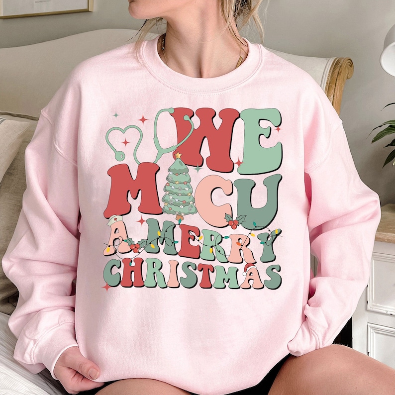 MICU Nurse Christmas Shirt MICU a Merry Christmas Tshirt - Etsy