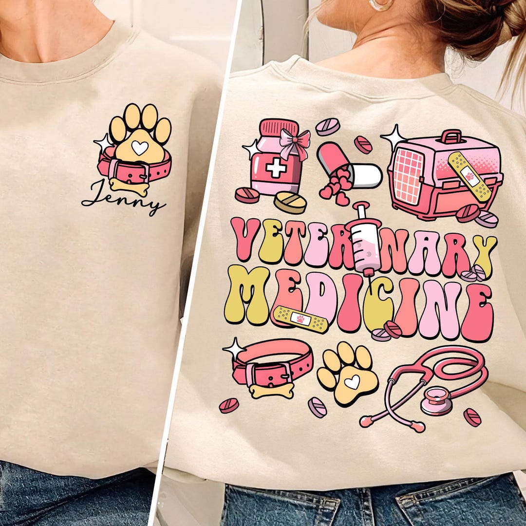 Veterinary Medicine Shirt, Vet Tech Shirt, Custom Name Vet Tech Shirt ...