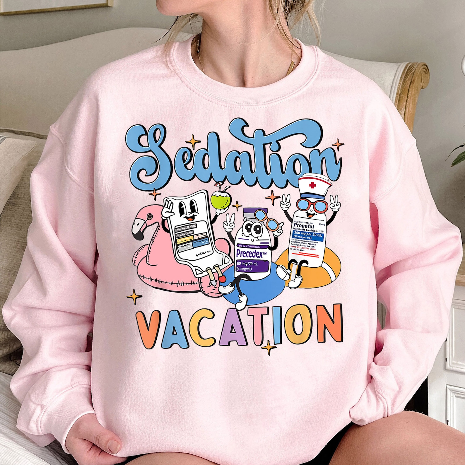 Cute ICU Nurse Shirt, Sedation Vacation, Emergency Medicine, Surgical ...