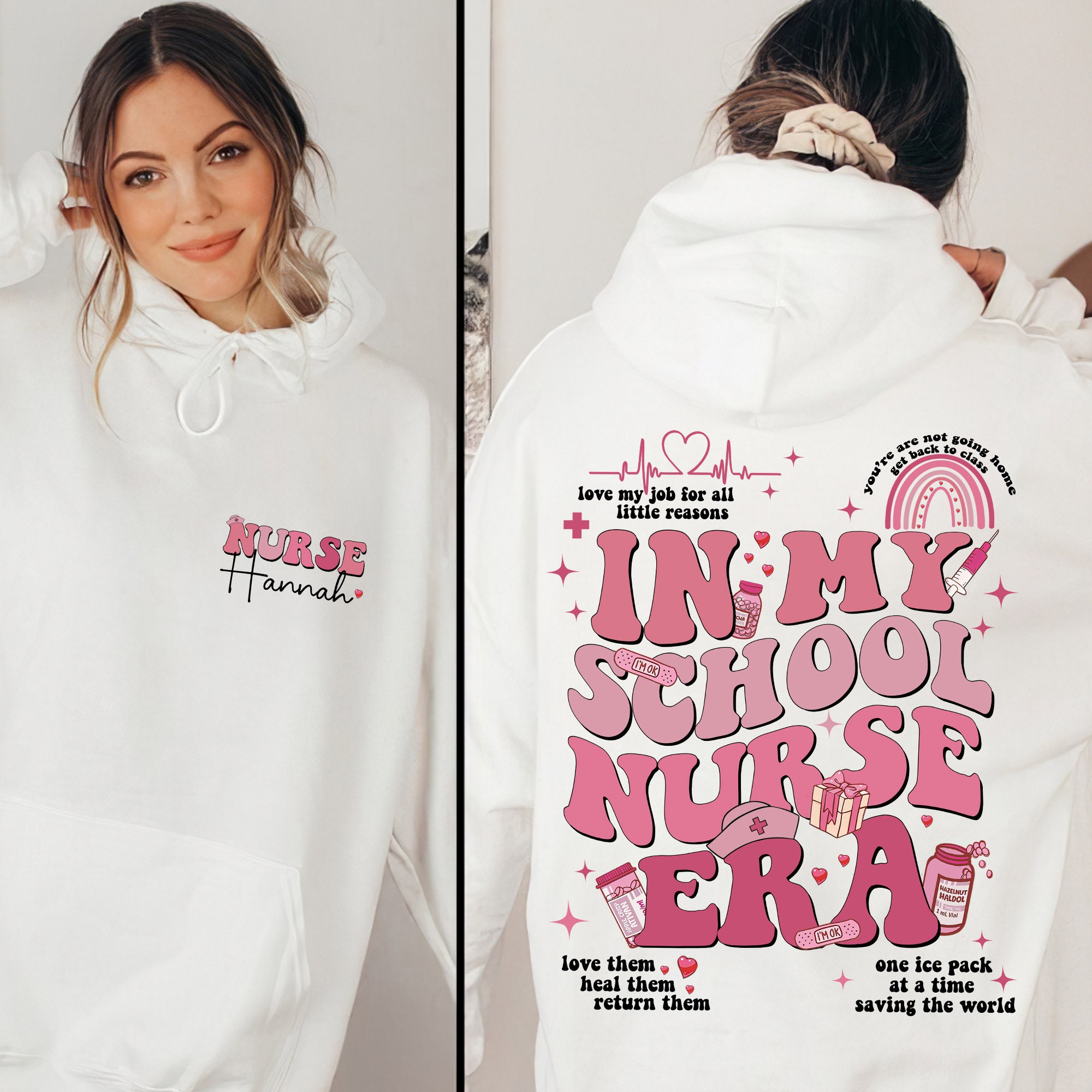 Custom School Nurse Shirt, in My School Nurse Era Shirt, Nurse Week ...