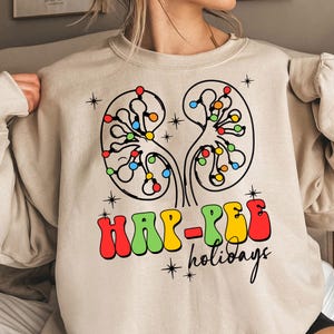 Kidney Christmas Lights Shirt, Christmas Nurse T-shirt, Christmas ...