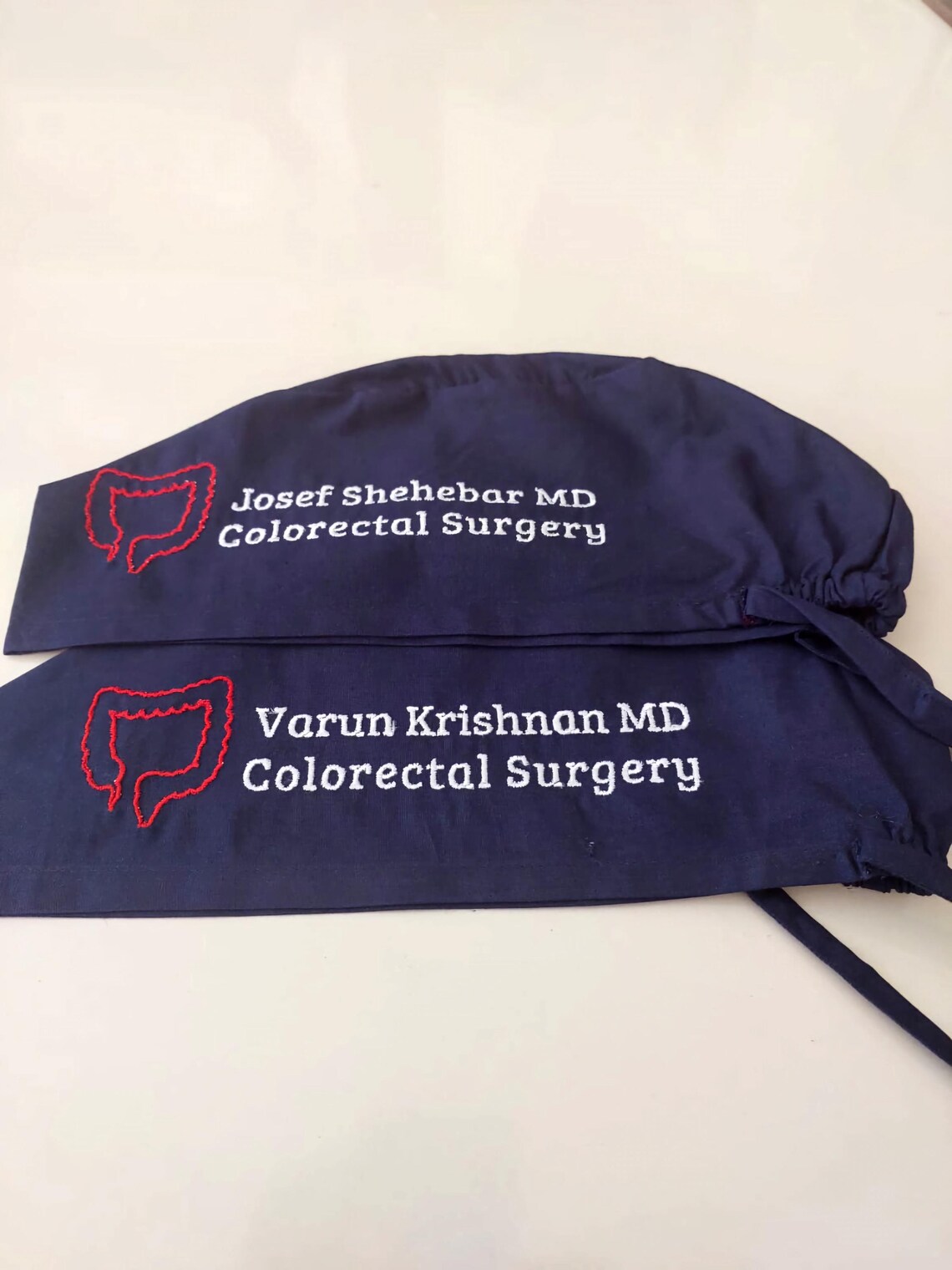 Personalized Scrub Cap Custom Colorectal Surgery Scrub Hat, Custom ...