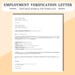 Editable Employment Verification Letter Template (digital Download) - Etsy