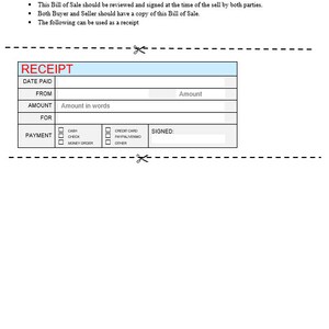 Boat/watercraft Bill of Sale - Fully Editable in Word, PDF or Google ...
