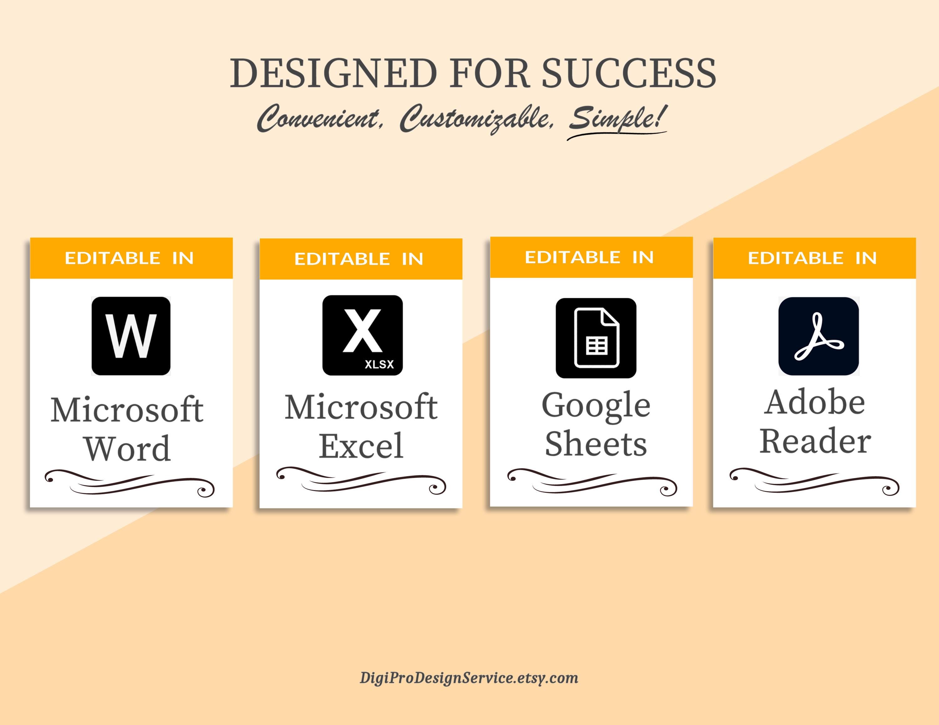 Editable HVAC Proposal Template: Excel, Word, PDF, Google Sheets - Etsy