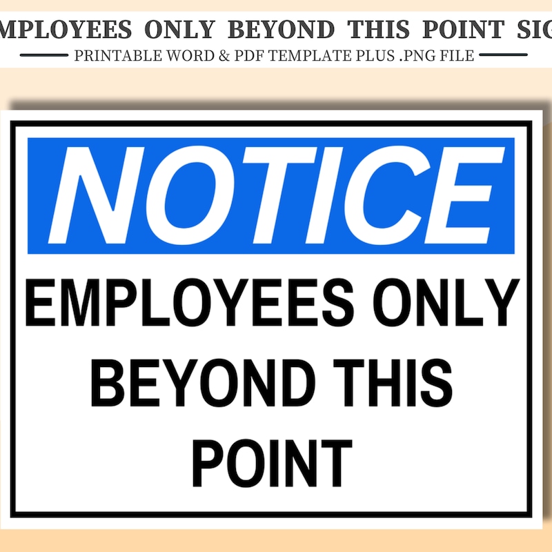 Employees Only Sign - Etsy