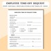 Employee Time off Request Form: Editable Fillable Template (PDF, Word ...