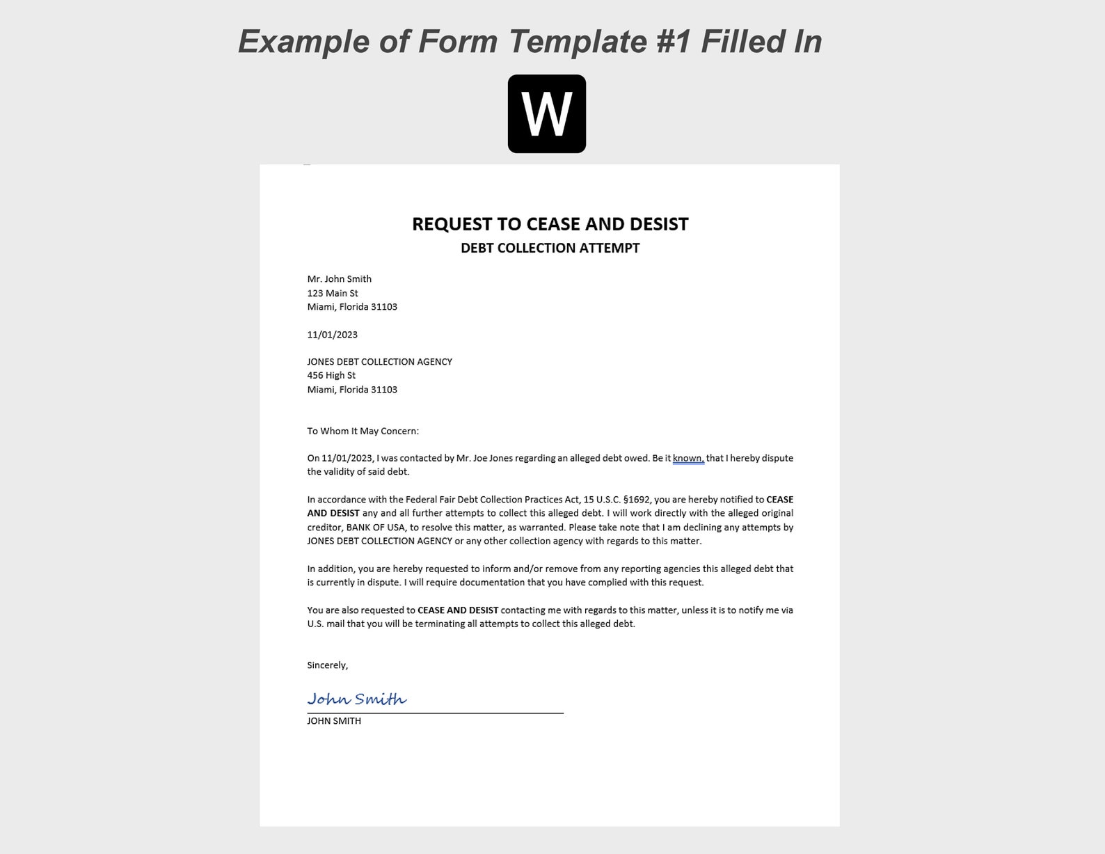 Defamation Cease and Desist Form: Editable Word & PDF Template - Etsy