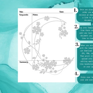 Cornell Method Note Taking Template Digital Download Note - Etsy