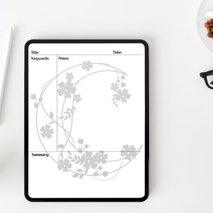 Cornell Method Note Taking Template Digital Download Note - Etsy