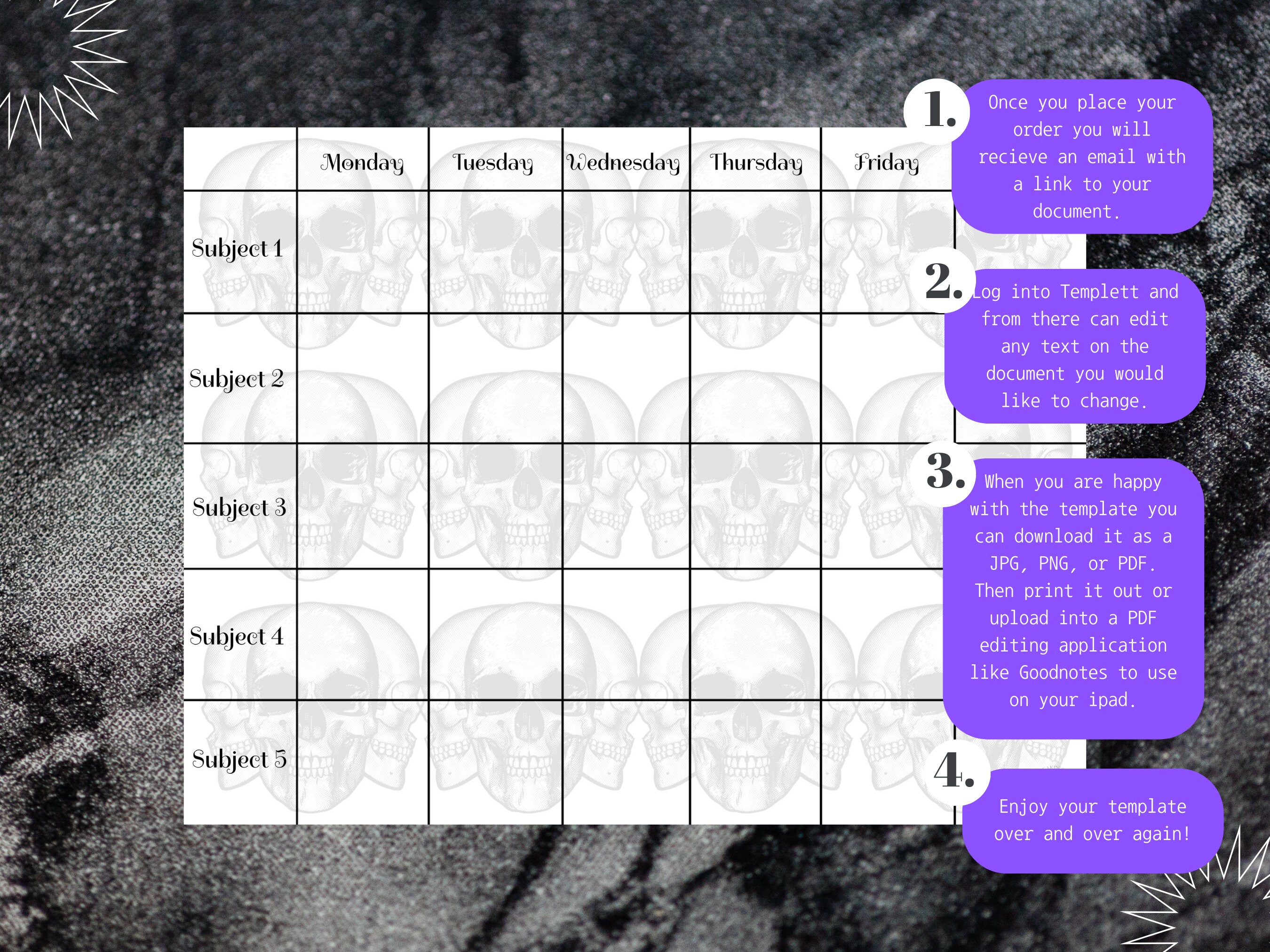 Assignment Tracker, Assignment Planner, Digital Download, Student ...
