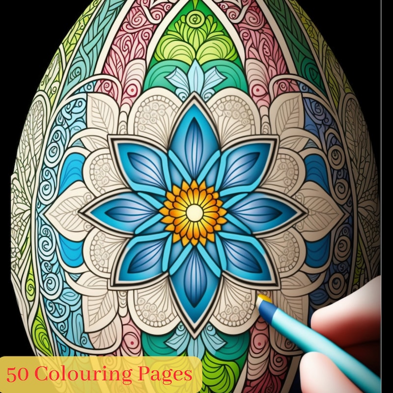 Mandala Easter Egg - Etsy