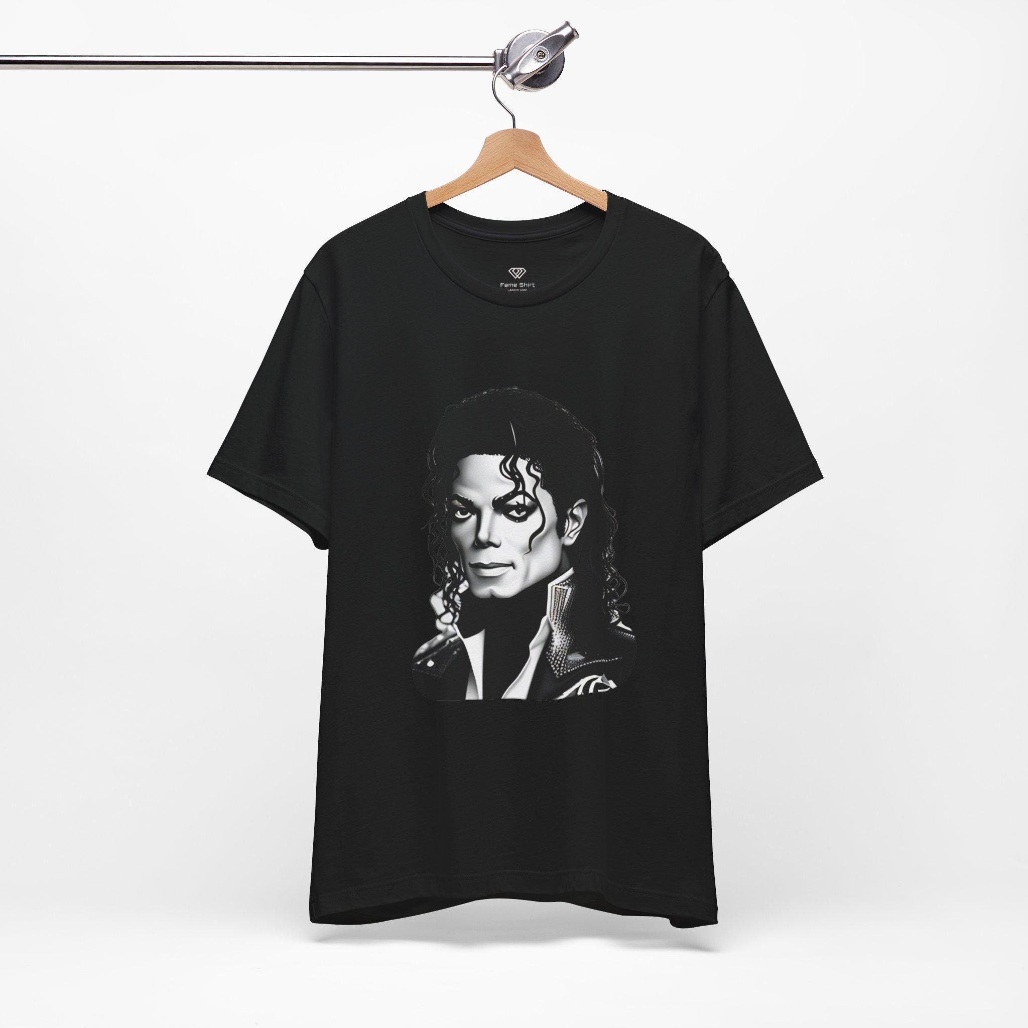 Michael Jackson Iconic Black and White Unisex Tee, Music Michael Jackson Iconic Black and White Unisex Tee, Music