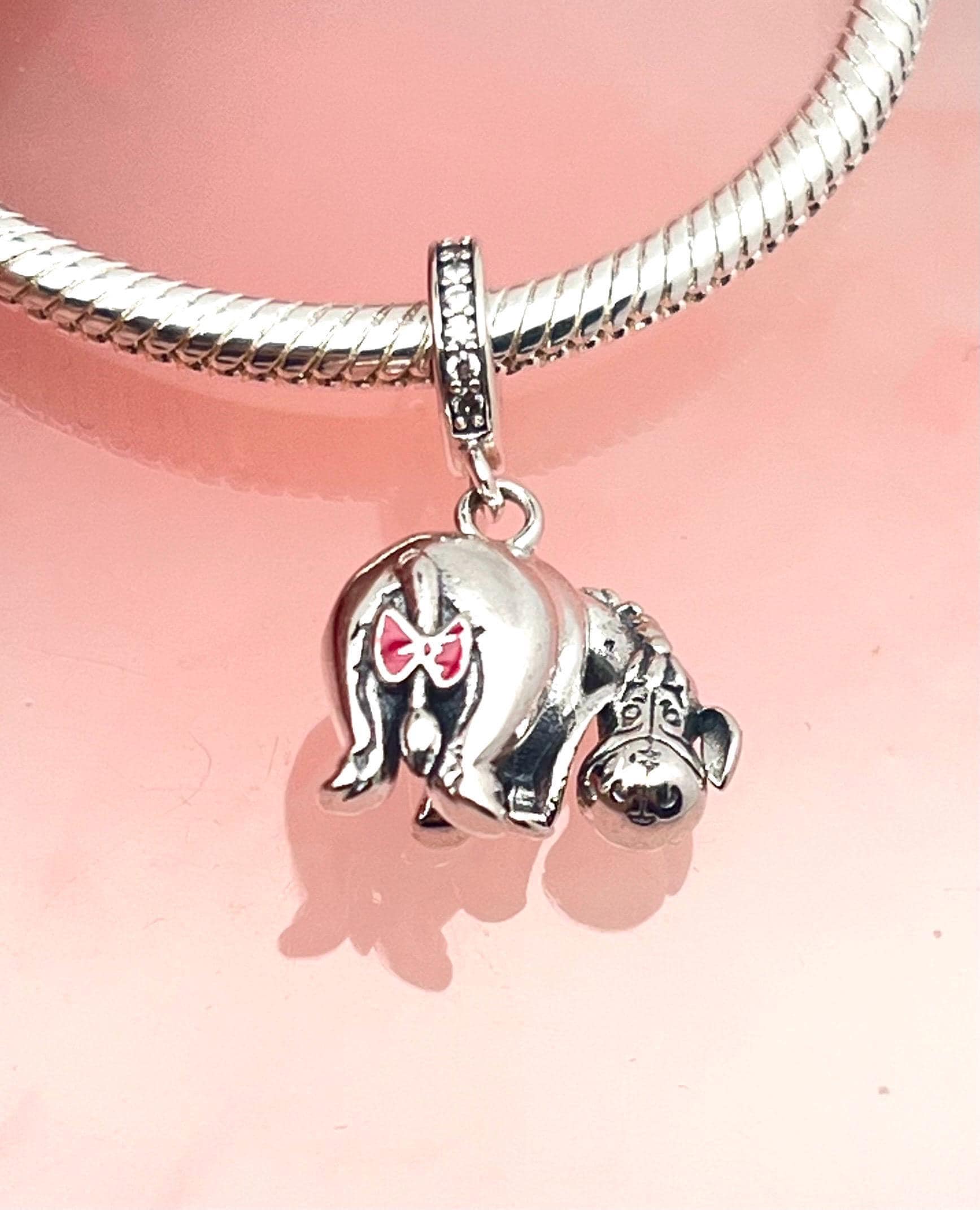 Cute Eeyore the Donkey Charm 925 Sterling Silver for Bracelet - Etsy