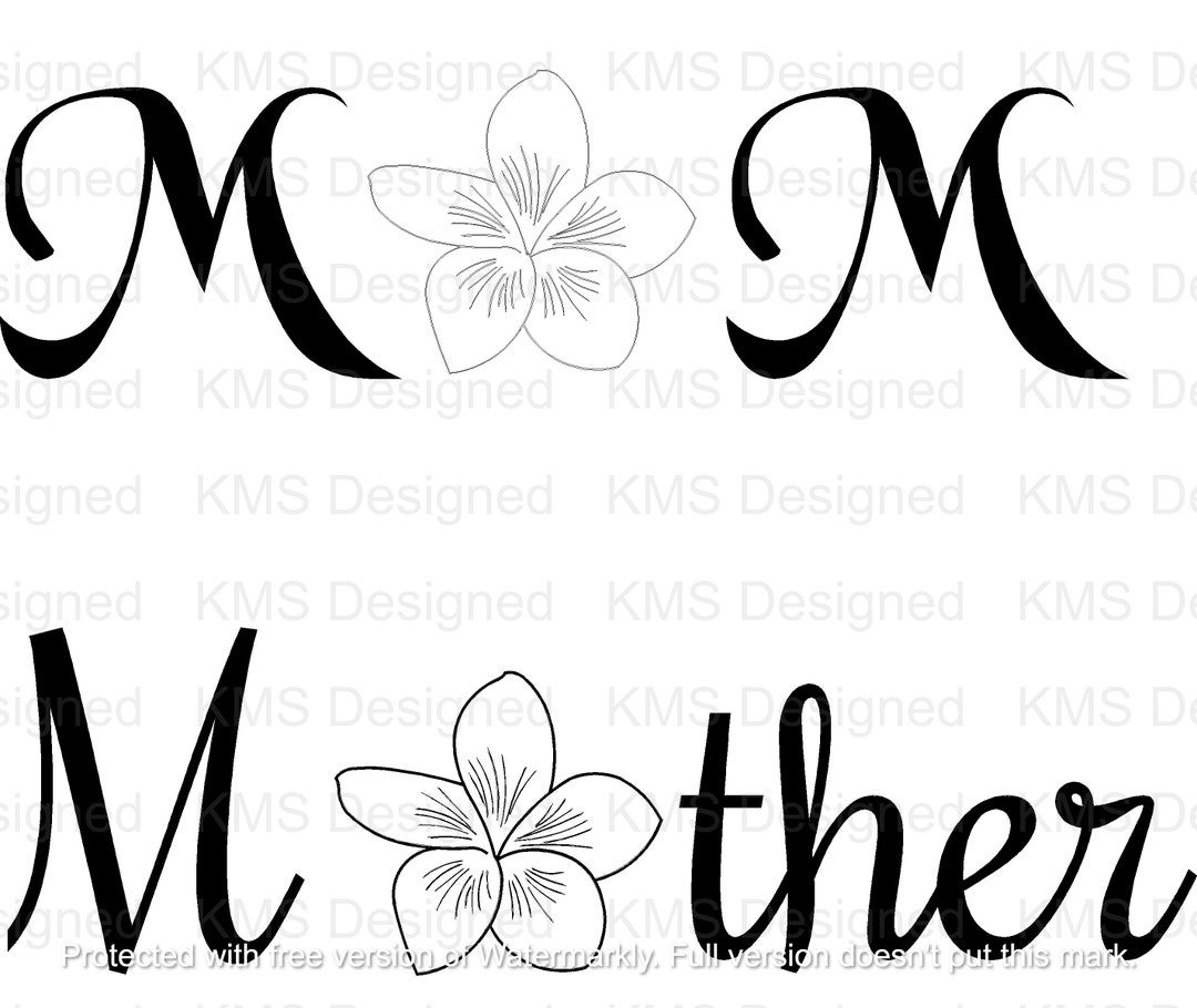 Flower SVG, Spring SVG, Mother's Day, Mom Lettering, Mother Lettering ...