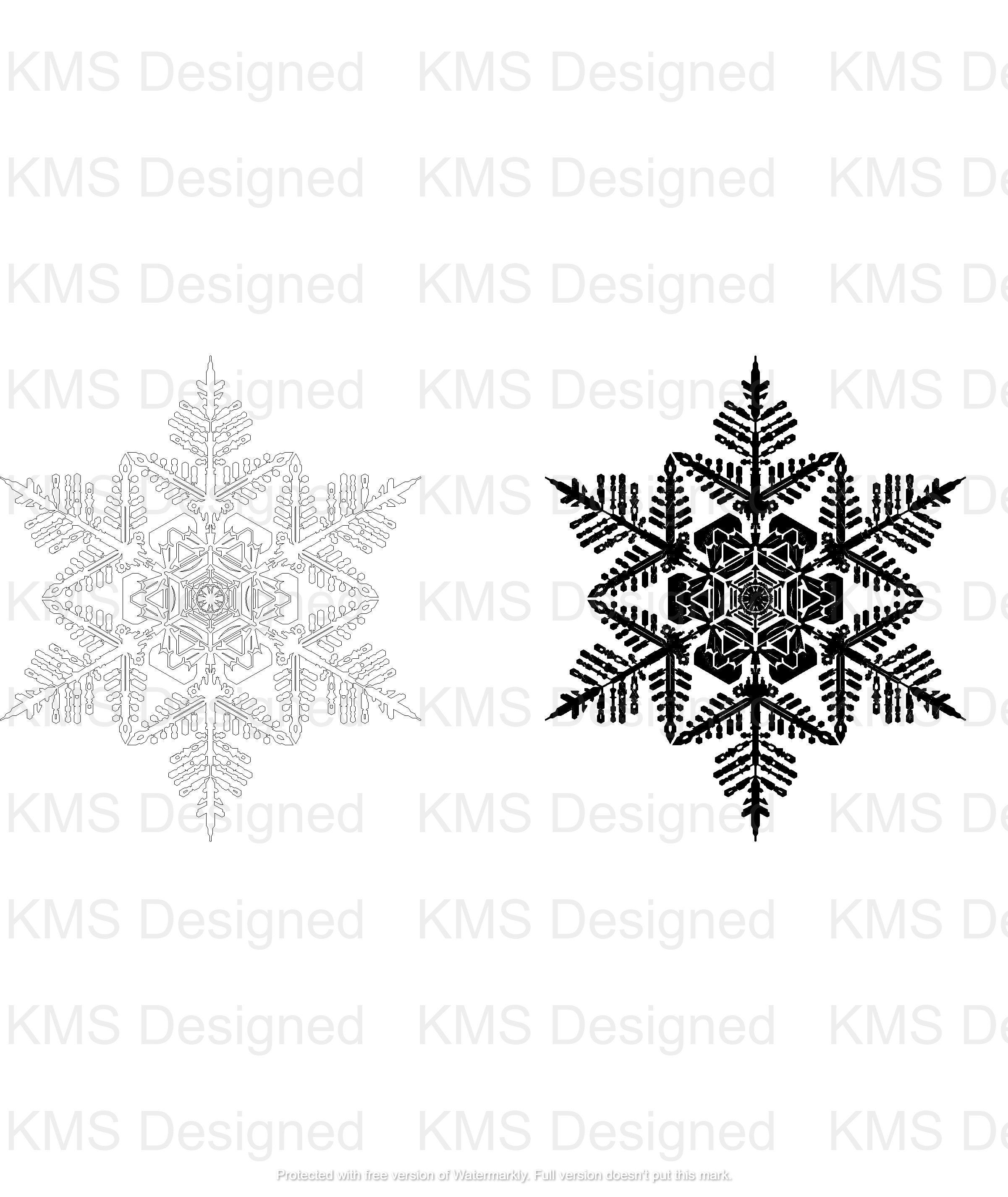 Snowflake SVG Laser Cut Designs Cricut File Digital Download - Etsy