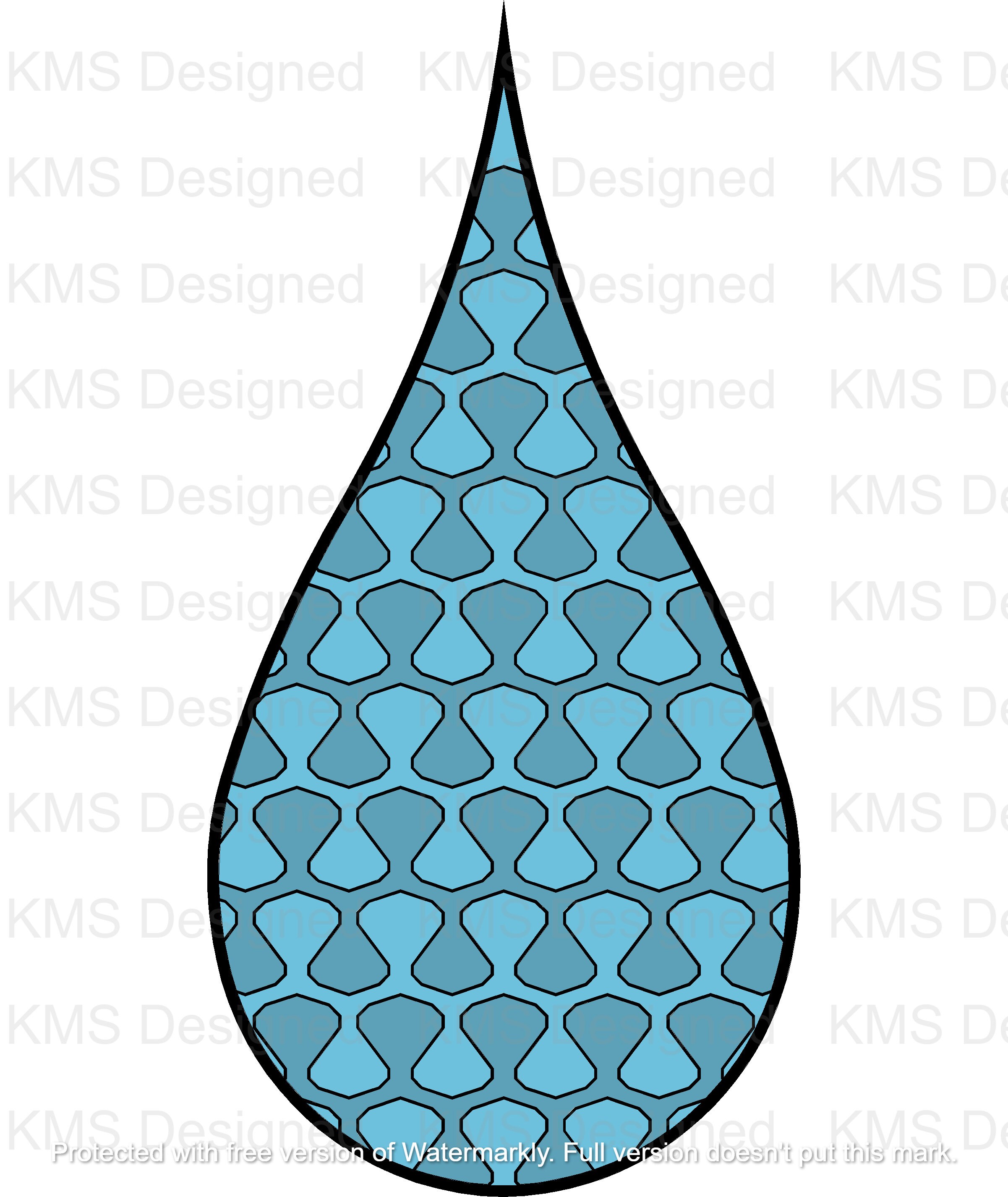 Raindrops SVG, Spring SVG, Layered SVG, Patterned Raindrops, Instant ...