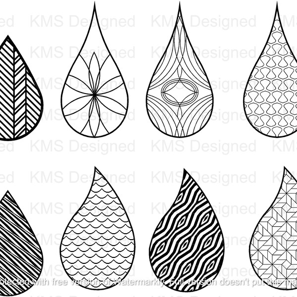 Raindrops Svg - Etsy