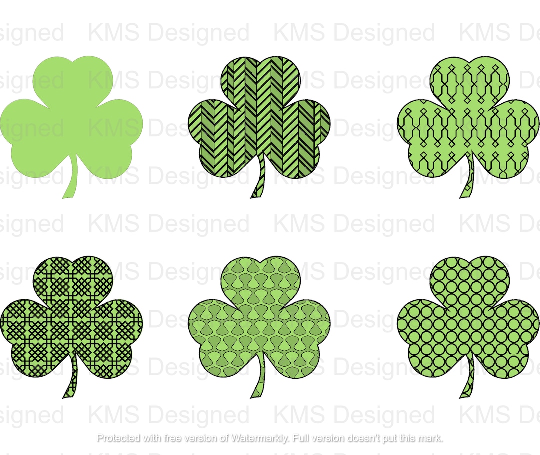 Shamrock SVG, Clover SVG, St Patrick's SVG, Circles, Modern, Celtic ...