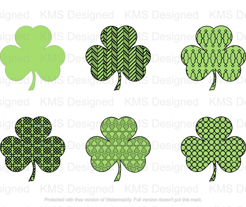 Shamrock SVG, Clover SVG, St Patrick's SVG, Circles, Modern, Celtic ...