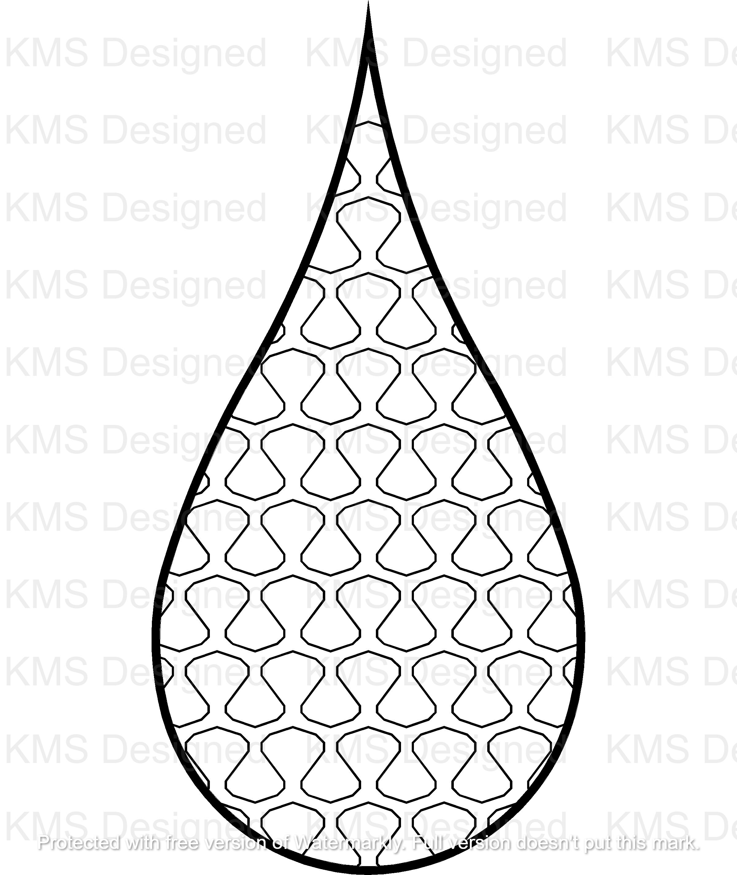 Raindrops SVG, Spring SVG, Layered SVG, Patterned Raindrops, Instant ...
