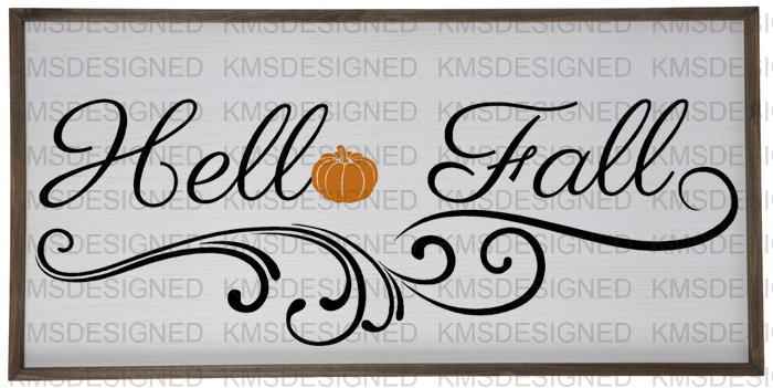 Fall Horizontal Script SVG, Fall SVG, Hello Fall, Hello Pumpkin, Fall ...