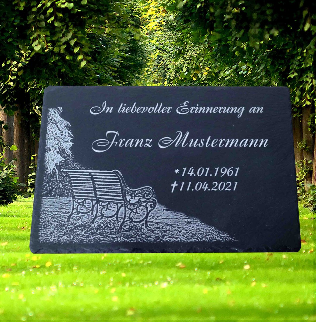 Gravestone Tombstone Slate Grave Decoration Angel Rose Cross Large ...